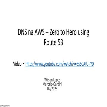 DNS na AWS - Zero To Hero using Route 53 | PDF