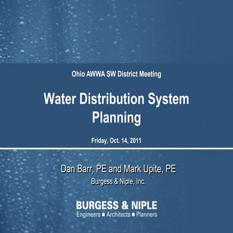 Water Distribution Planning | PPTX