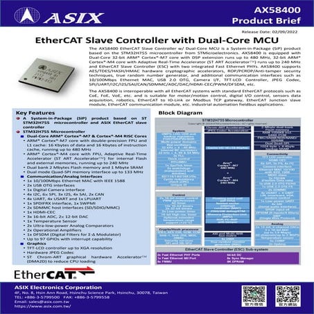 AX58400 Product Brief | PDF