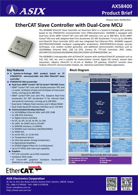 AX58100 Product Brief | PDF | Operating Systems | Computer Software and Applications
