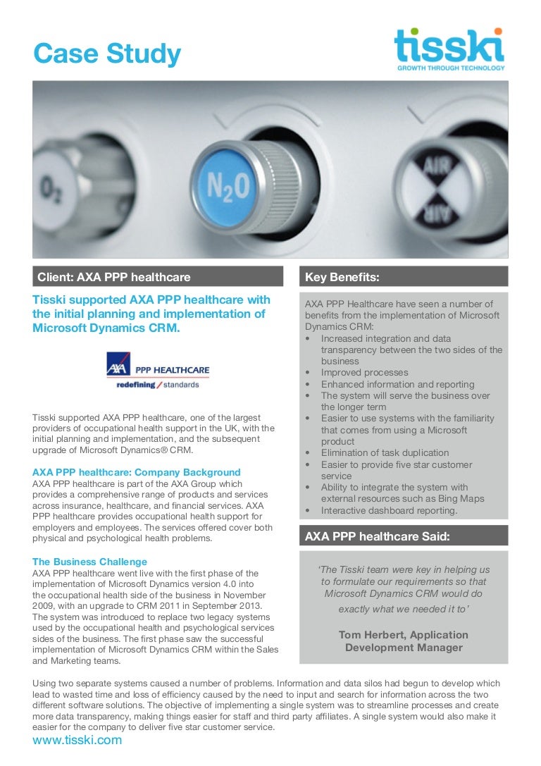 AXA PPP Healthcare Case Study