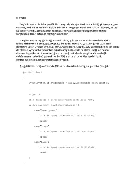 Axapta karakter kısıtlaması | DOCX