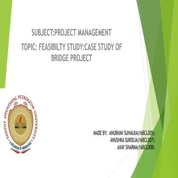 Flyover Bridge construction project | PPTX