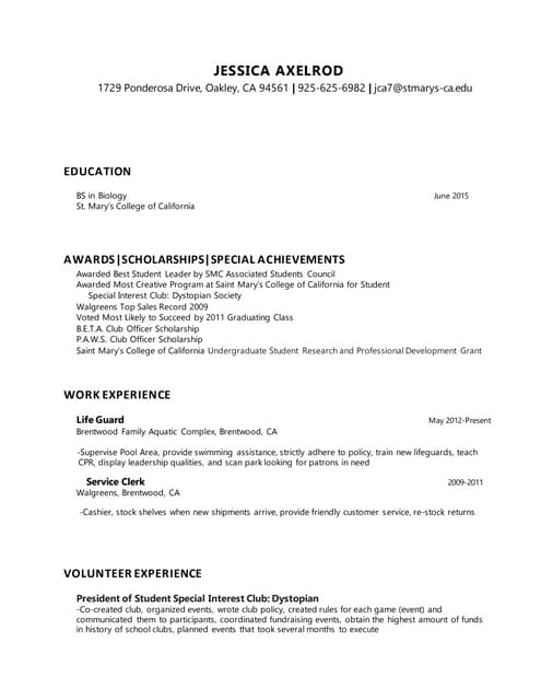 personal Portfolio | DOCX