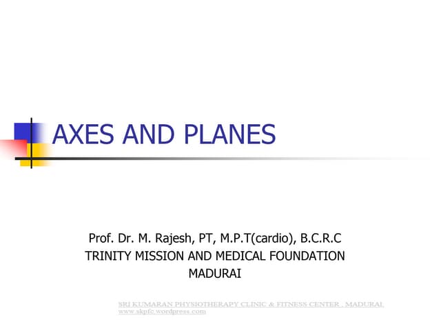 axis and planes | PPTX