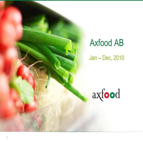 Axfood Q4 2010 | PDF