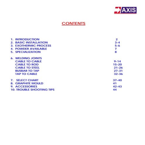 Axi weld exo thermic | PDF