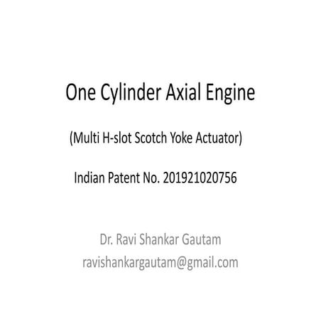 Detail ppt on Scotch Yoke Mechanism. | PPTX