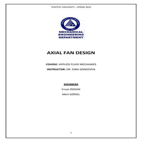 Axial fan design | PDF