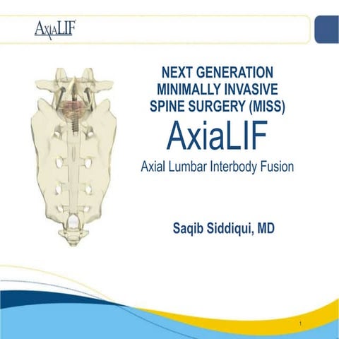 Axia lif patient presentation | PPTX