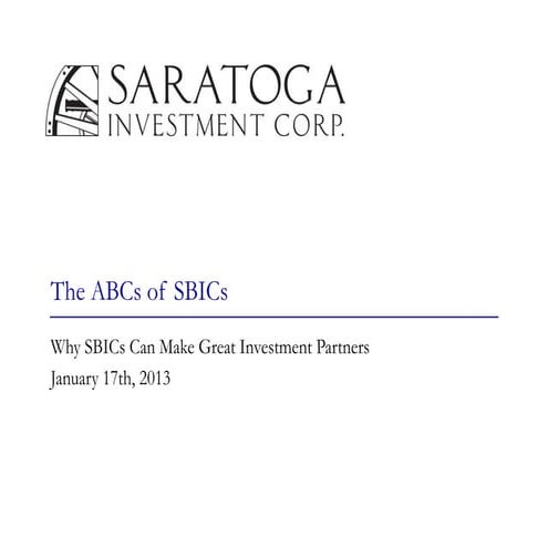 SBIC Presentation | PDF