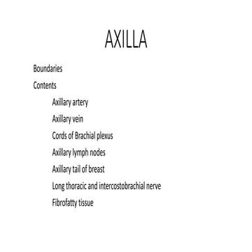 Axilla | PPTX