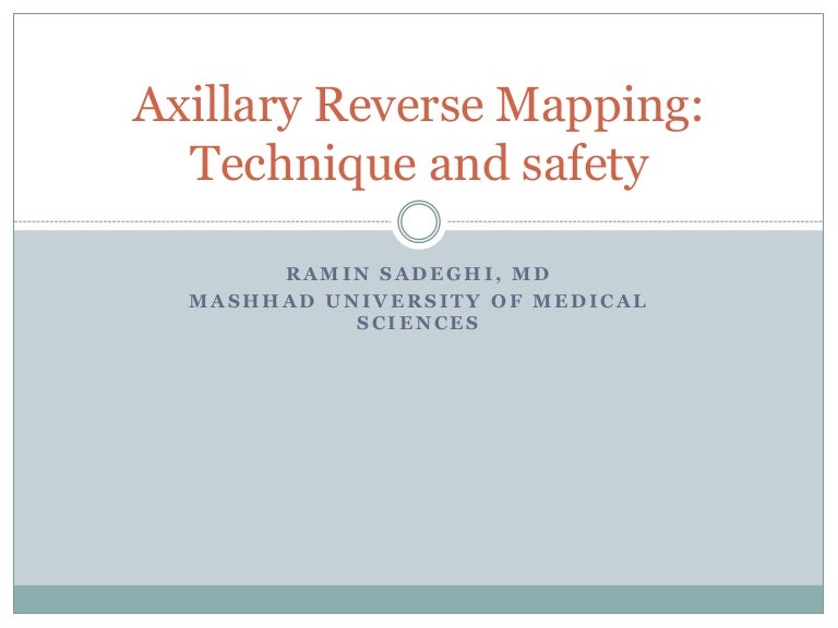 Axillary reverse mapping