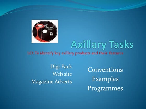 Ancillary tasks 2017 | PPTX