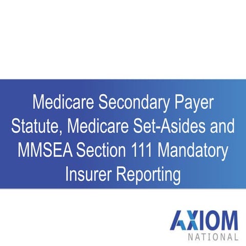 Axiom National MSA Workers Compensation and Liability | PPTX