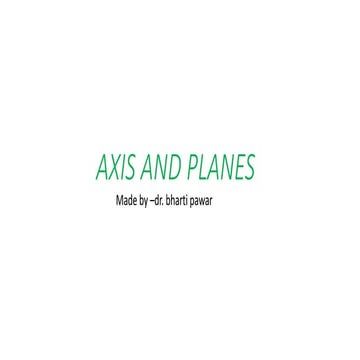 AXIS AND PLANES.pptx
