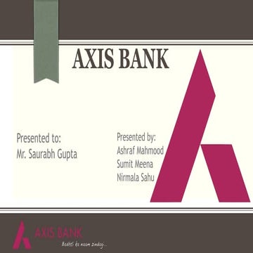 Axisbank | PPTX
