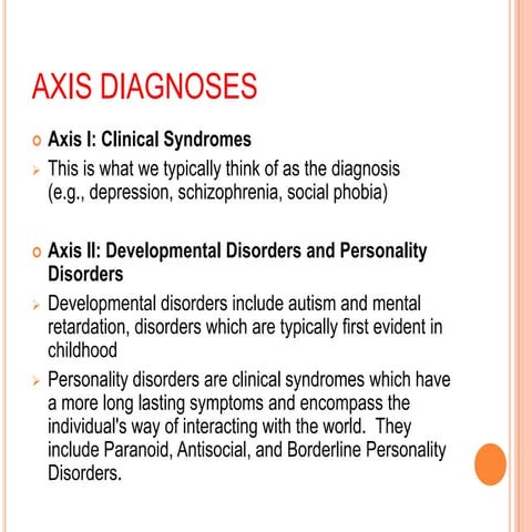 Axis diagnoses | PPTX