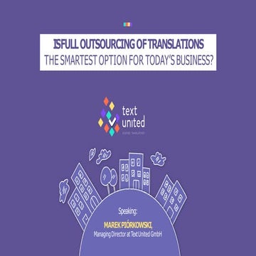 GTP 2.0 technological solution for the translation process | PPTX