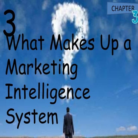 What makes up a marketing intelligence system | PPT