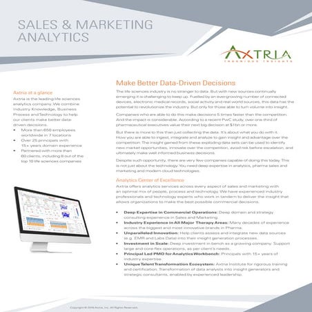 Axtria analytics coe datasheet | PDF