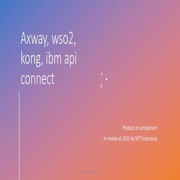 axway, wso2, kong vs ibm api connect in comparison.pdf