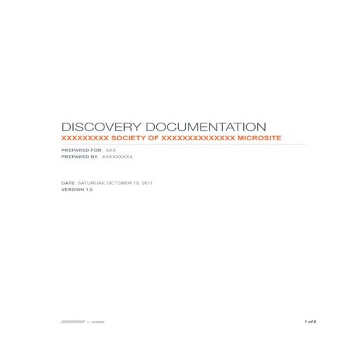 Axx discovery doc | PDF