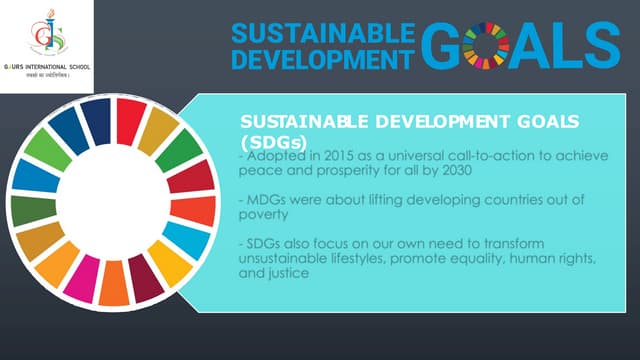 Integrating Sustainable Development Goals (SDGs) in School Education | PPTX