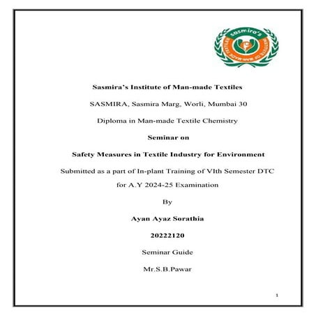 AYAN SORATHIA SEMINAR 1234-1.docx ppt.. | PDF