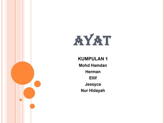 Jenis Jenis Ayat | PPTX