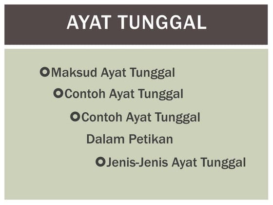 Ayat tunggal | PPSX