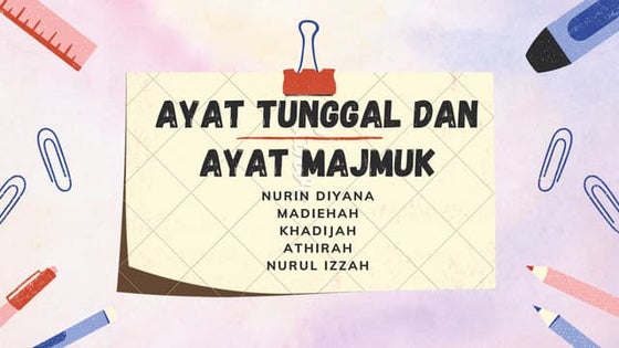 Susunan ayat biasa dan susunan ayat songsang | DOCX