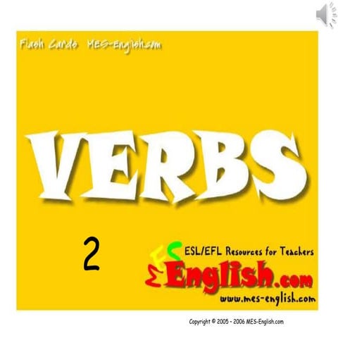 verbs_in_English_about_flashcards_with_images | PPT