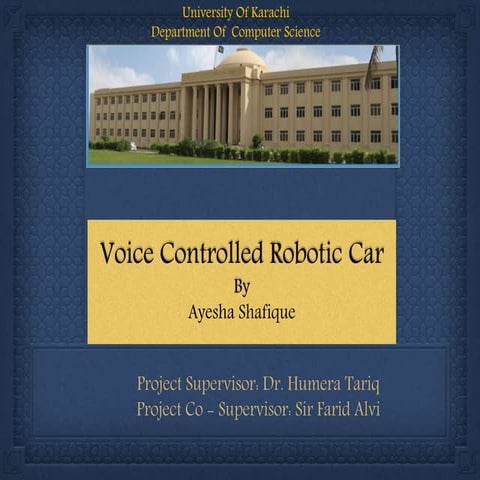 Voice Controlled Robotic Vehicle | PPTX