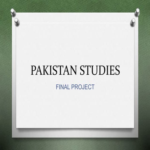 Political Structure of Pakistan | PPTX