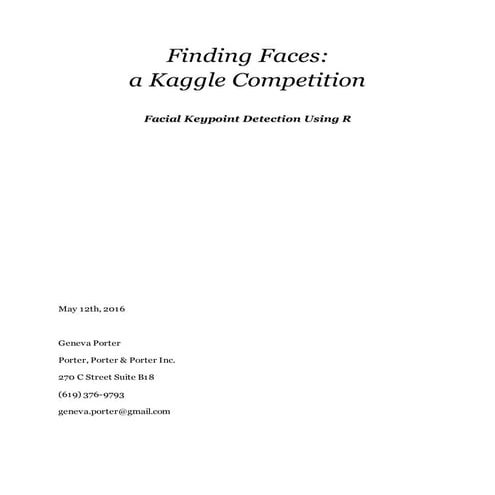 Facial Keypoint Detection Using R Pdf