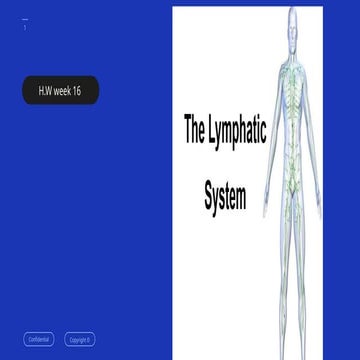 The lymphatic system, Body Systems, Homework help. | PPTX