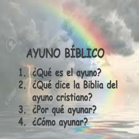Ayuno agradable a Dios | PPTX
