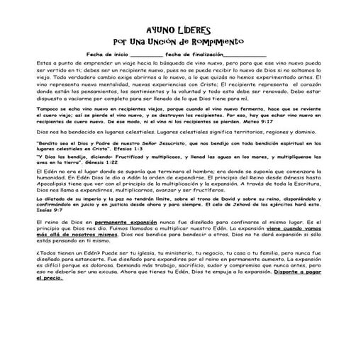 Oración para romper maldiciones impuestas | PDF