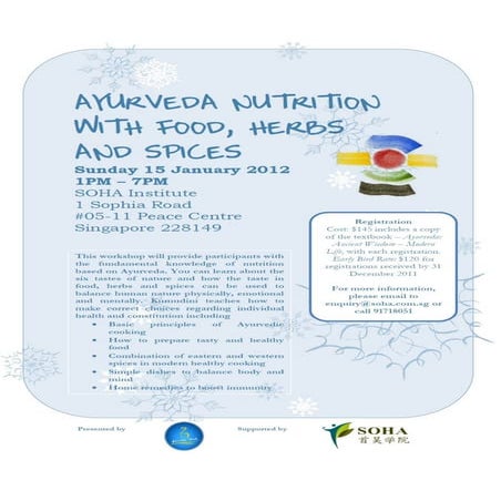 Ayurveda nutrition-talk-slideshare | PDF