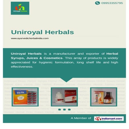 Uniroyal Herbals, Chandigarh, Herbal Capsules | PDF