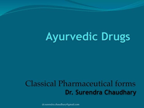 Preparation of Aristas and Standerdization of Ayurvedic dosage forms ...