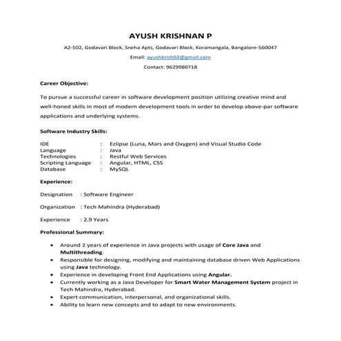 Ayush resume | PDF