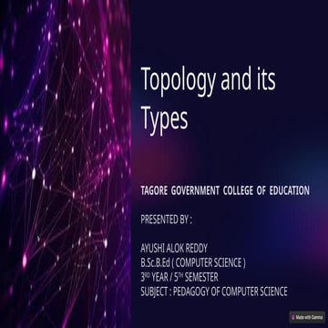 TOPOLOGY AND ITS TYPES | PPT