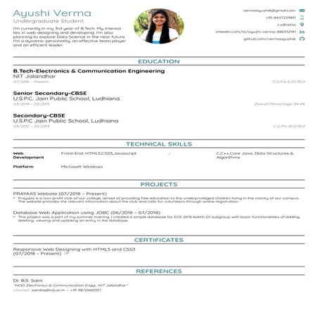 Ayushi's Resume | PDF