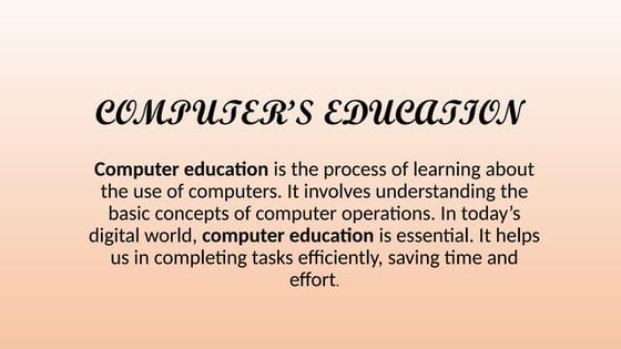 Computer literacy | PPTX