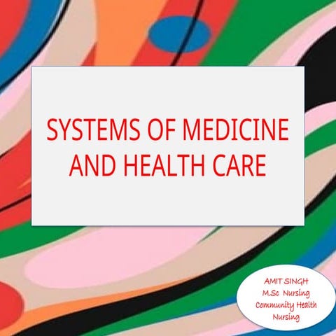 (AYUSH) system of medicine and health care Bsc 4 th year.pptx