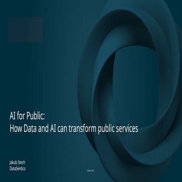 [DSC Europe 25] Jakub Stech - AI for Public Good: How Data and AI Can ...