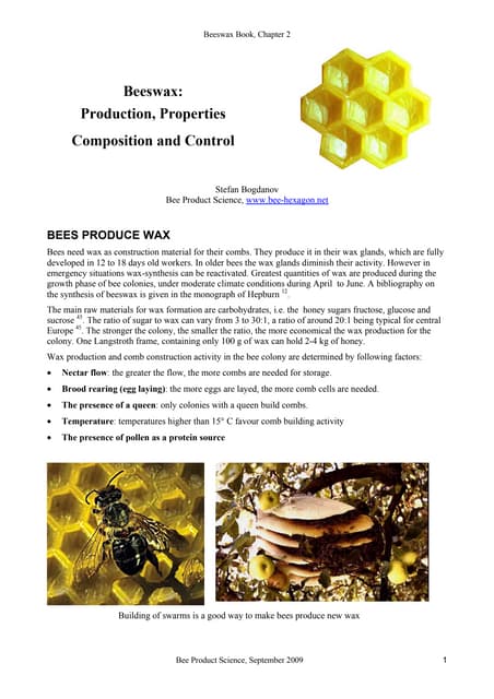 Beeswax properties and composition | PPT