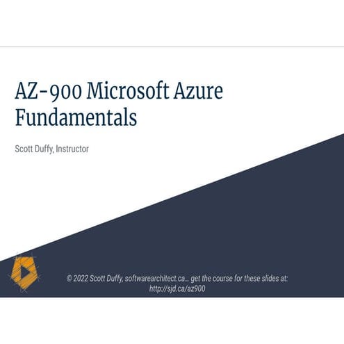 Azure fundamentals for begiiners.Useful In attaining Azure ...